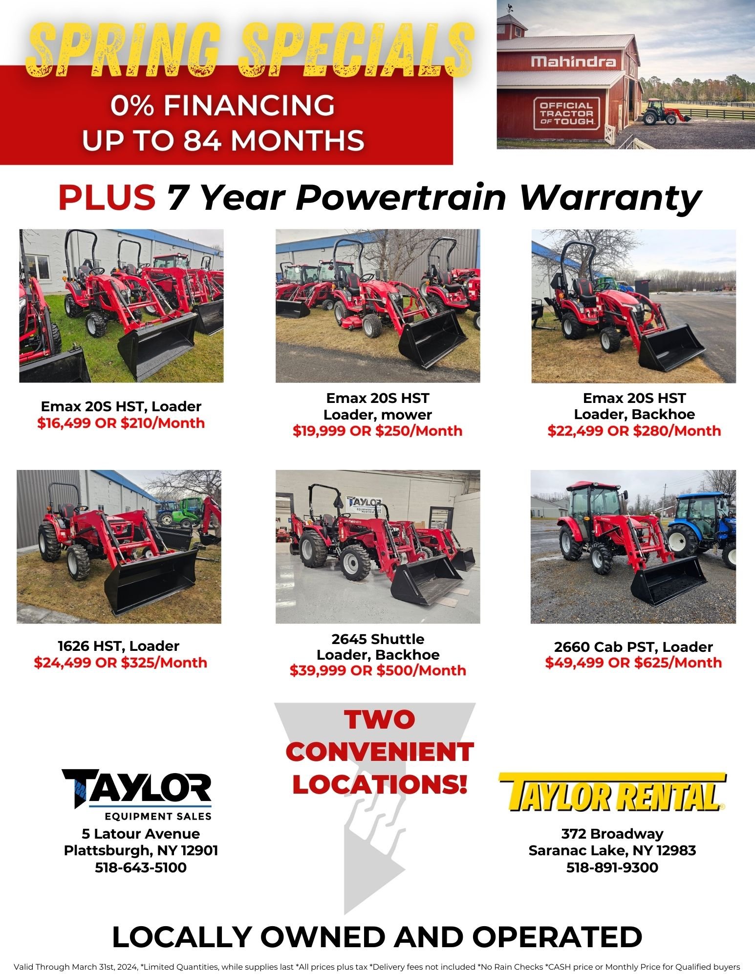 News & Deals | Taylor Equipment Sales & Powersports | Plattsburgh, NY ...